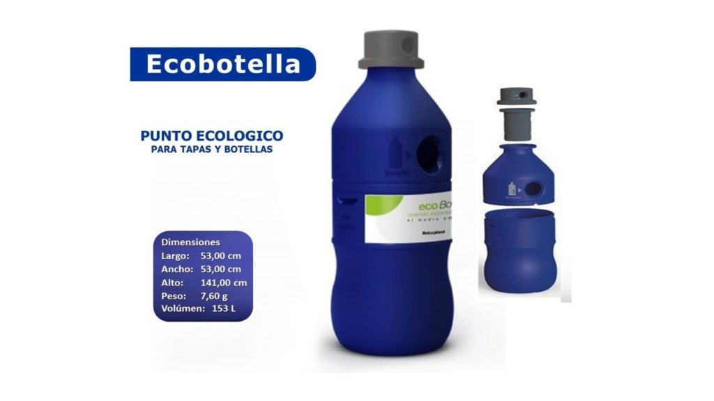 ECO BOTELLA PARA RECICLAJE COD.149 – Basureros para Reciclaje y Puntos ...