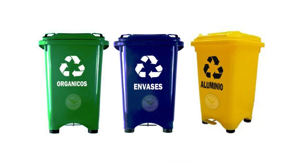 BASURERO PARA RECICLAJE CON PEDAL CAPACIDAD 65 LITROS COD.5011 ...